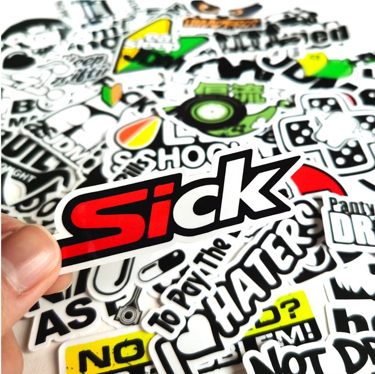 50 Stk. Sticker/Aufkleber - JDM AutoAufkleber (Neu und originalverpackt ...