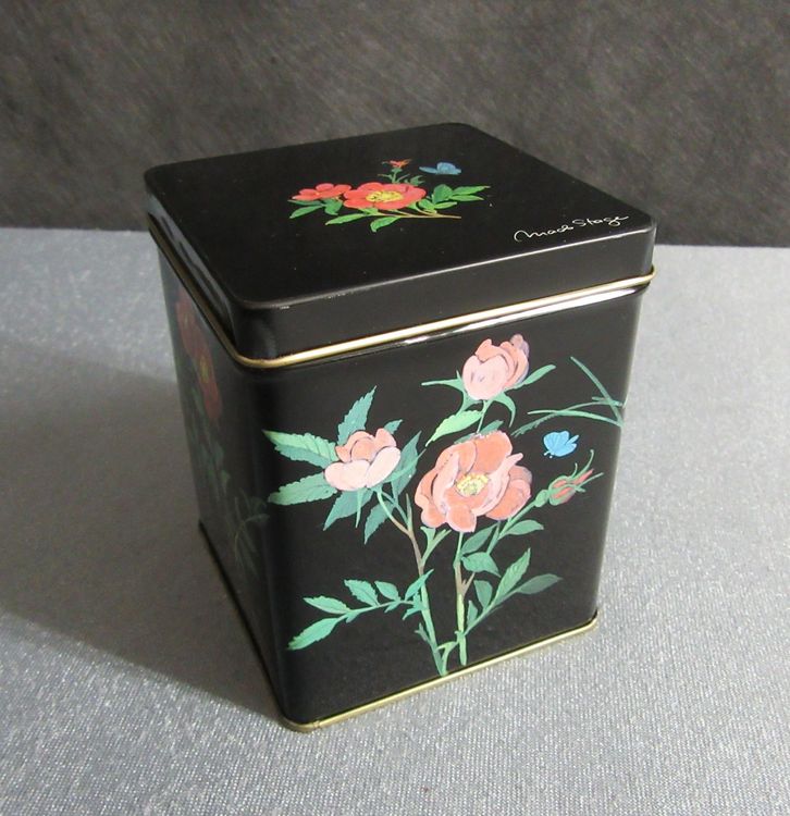 kleine Blechdose mit Rosenmotiven - Teedose Made in England (Gebraucht ...