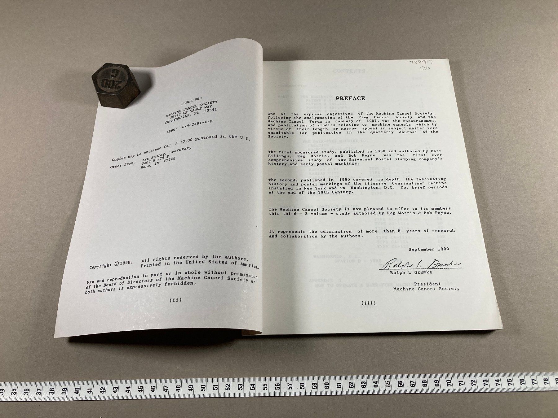 Broschüre "BARR-FYKE" - The Machine Cancel Society, Study 3 (Gebraucht ...