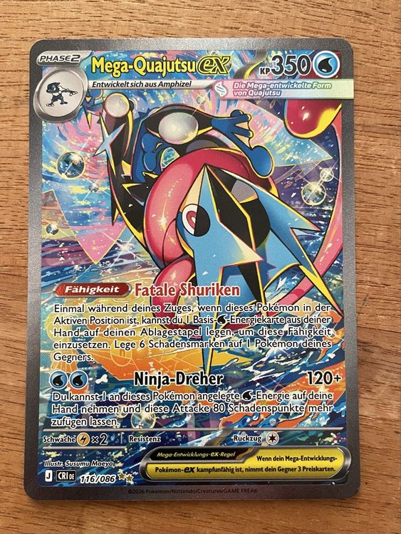 Mega-Quajutsu EX CRI 116/086 (MINT Deutsch) (Neu (gemäss Beschreibung ...