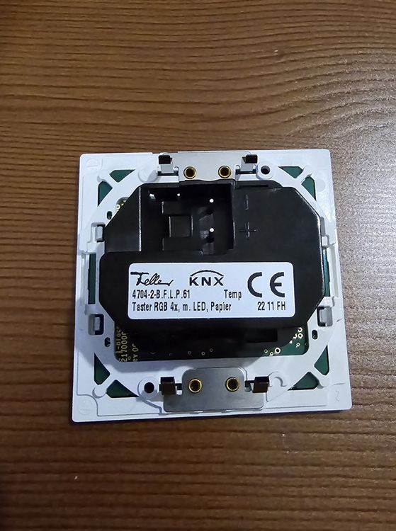 Feller KNX Taster RGB 1-8 fach mit Temperaturfühler (Gebraucht) in ...