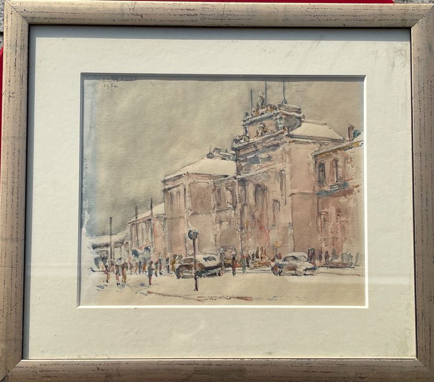 Alte Stadtszene Aquarell unleserlich sig (Gebraucht) in Root für CHF 10 – mit Lieferung auf ...