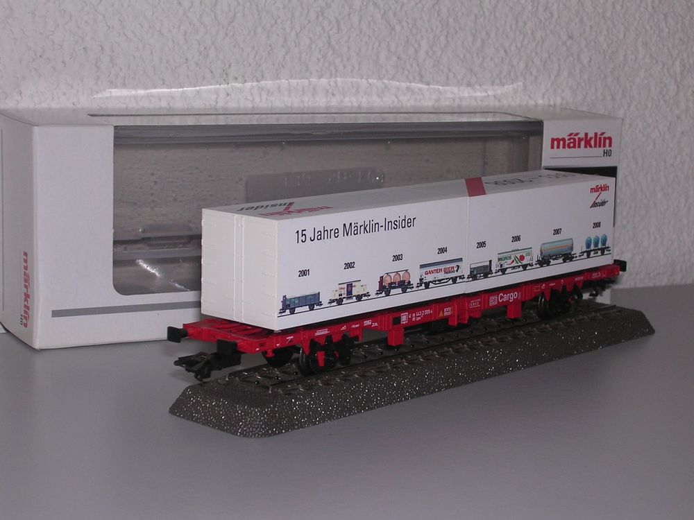Märklin 94339 Containerwagen 15 Jahre Insider mit OVP H0 (Neu (gemäss ...