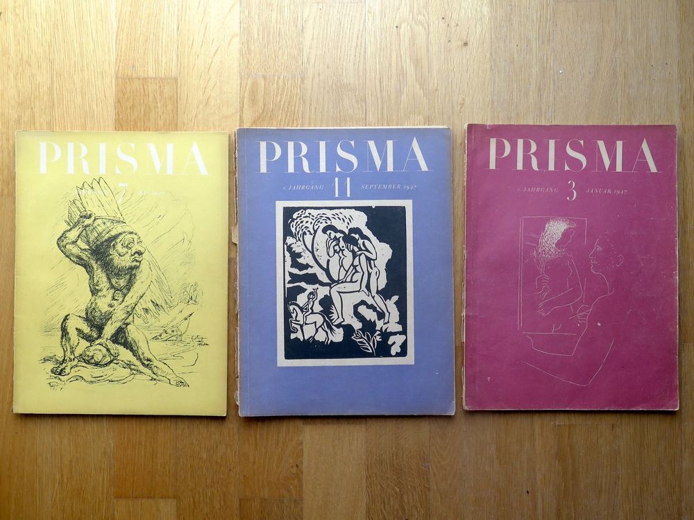 PRISMA Kunstzeitschrift, 3 Ausgaben Jan, Mai, Sept 1947 (Gebraucht) in ...