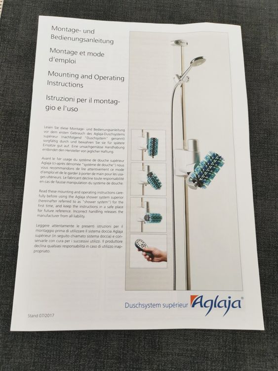 Aglaja Duschsystem supérieur (Gebraucht) in Untersiggenthal für CHF 300 ...