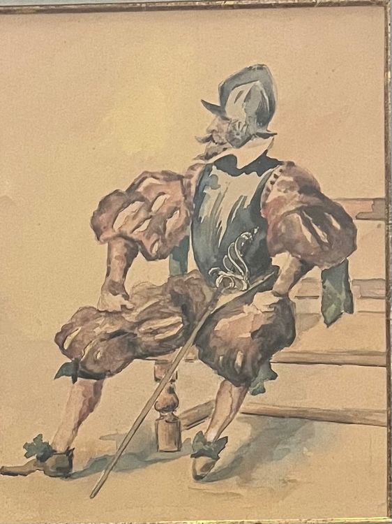 Antike Kämpfer Aquarell (Gebraucht) in Hochdorf für CHF 5 – mit Lieferung auf Ricardo kaufen