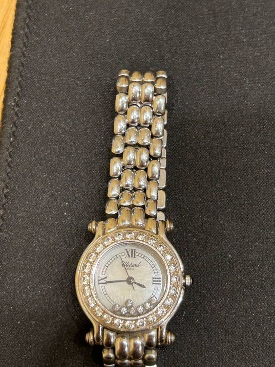 Chopard Happy Diamonds Watch - Diamond Bezel - Silver - 40 c (Gebraucht ...