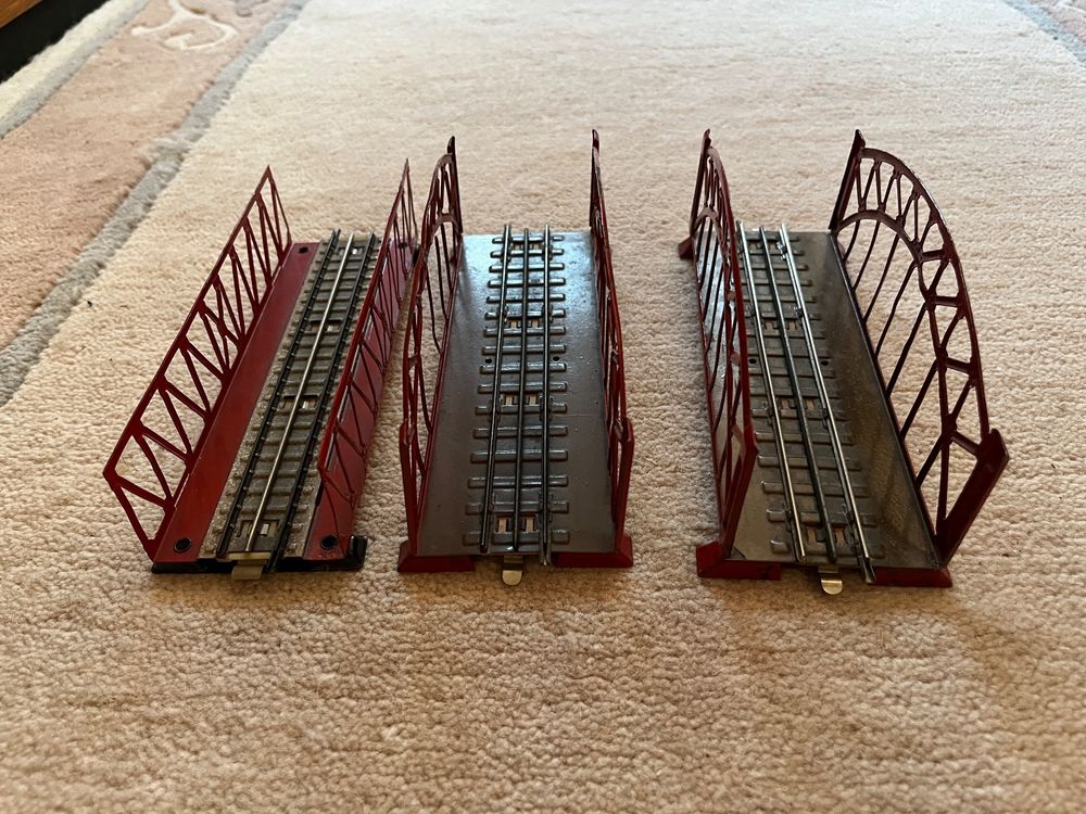 Märklin 466 467 Gitterbrücke rot 3 Stück ab 1936 antik (Gebraucht) in ...