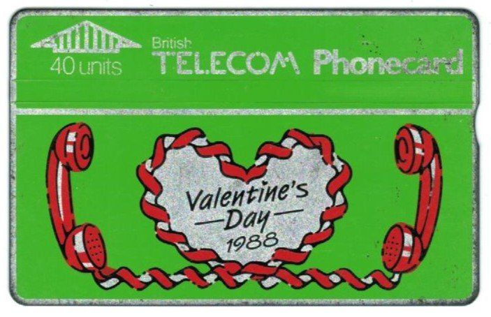 Telefonkarte British Telecom BTC-005 Valetine's Day 1988 (Gebraucht) in ...