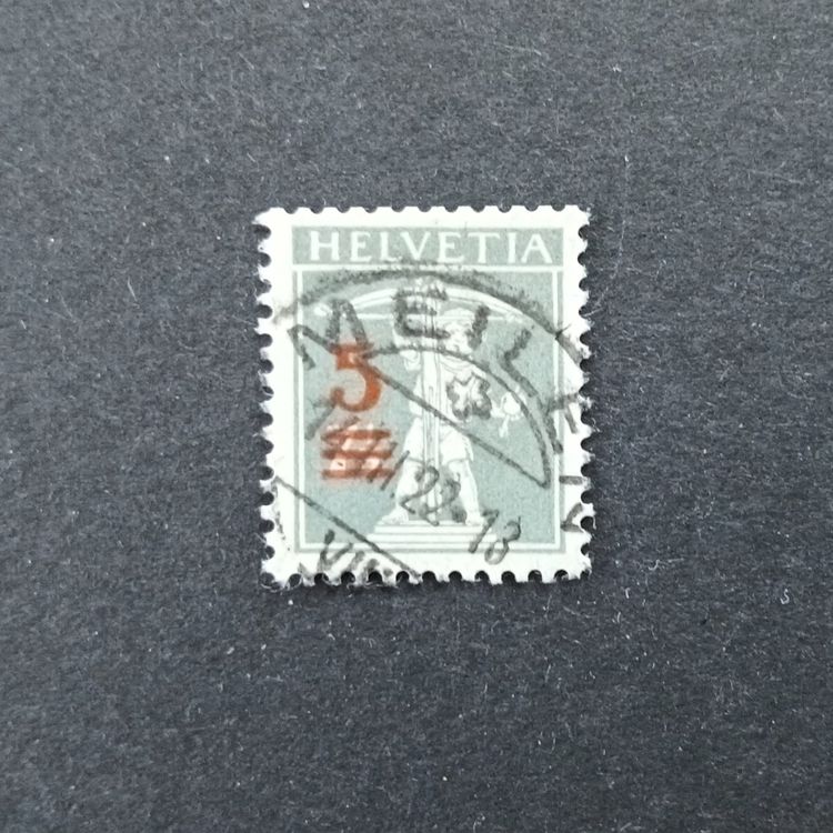 Tellknabe CH mit Überdruck, Vollstempel MEILEN 1922 (Gebraucht) in Koblenz für CHF 1 – mit ...