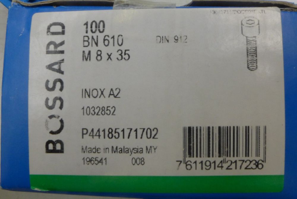 Innensechskant Inbus Schrauben M8 x 35 rostfrei A2 | Kaufen auf Ricardo