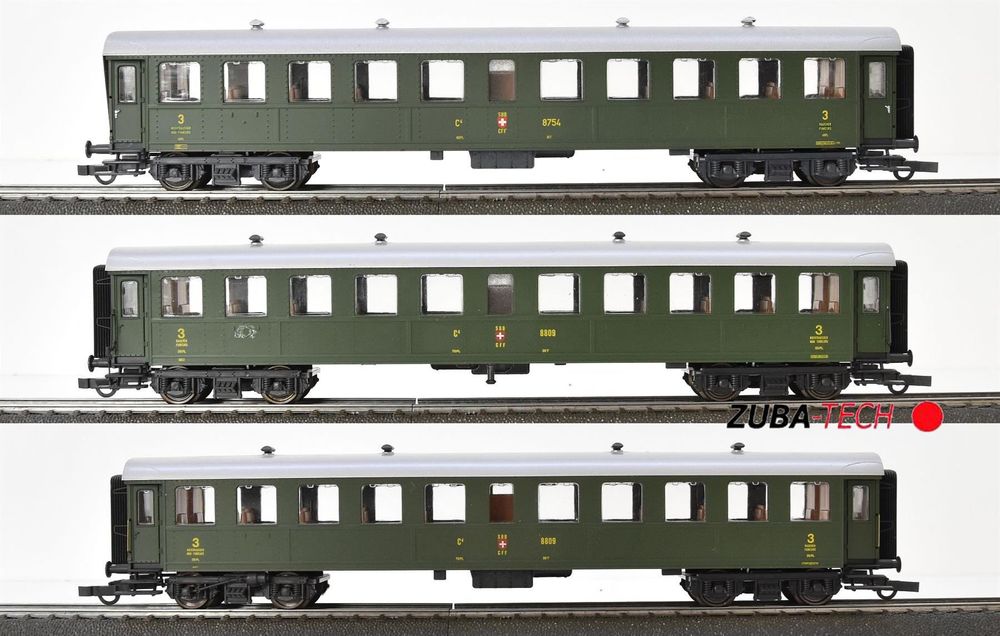 Roco 3x Stahlwagen C4 SBB H0 GS | Kaufen auf Ricardo