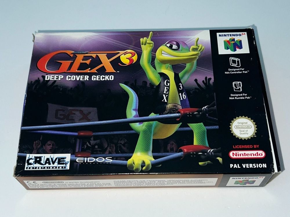 N64 Spiel - Gex 3: Deep Cover Gecko (OVP) - selten (Gebraucht) in Zürich für CHF 201 – mit ...