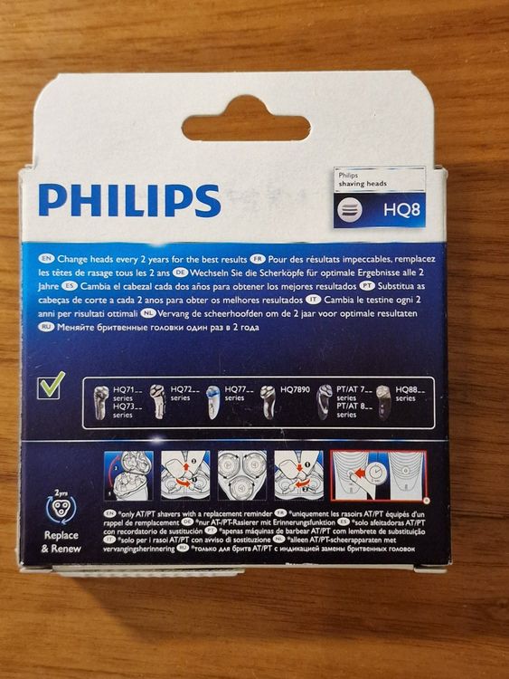 Philips – HQ8/50 Scherkopf / Shaving Head (Neu und originalverpackt) in ...