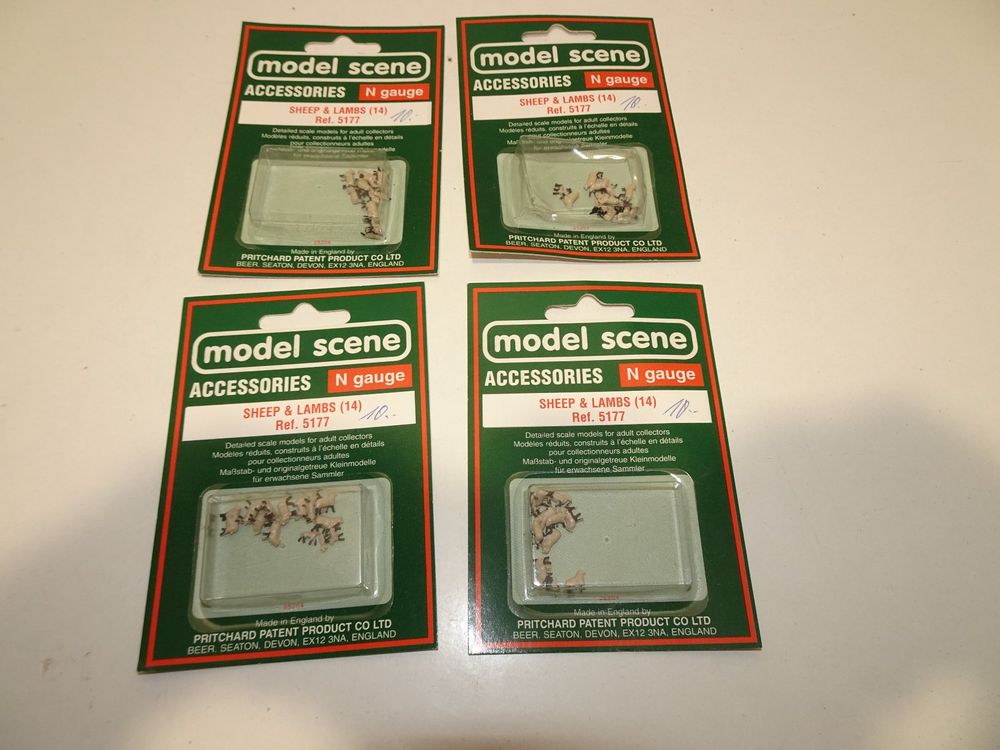 4 Pack Model Scene Schafe und Lämmer Spur N 5177 (Neu (gemäss ...