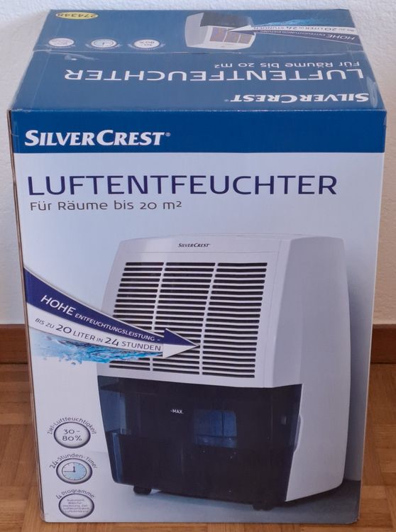 Luftentfeuchter SILVERCREST »SLE 320 A2«, 20 L / Tag - Neu | Kaufen auf ...