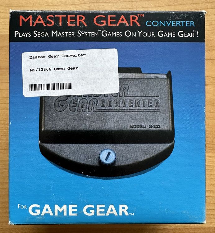 Master Gear Converter / Sega Game Gear / Master System / Neu (Neu und ...