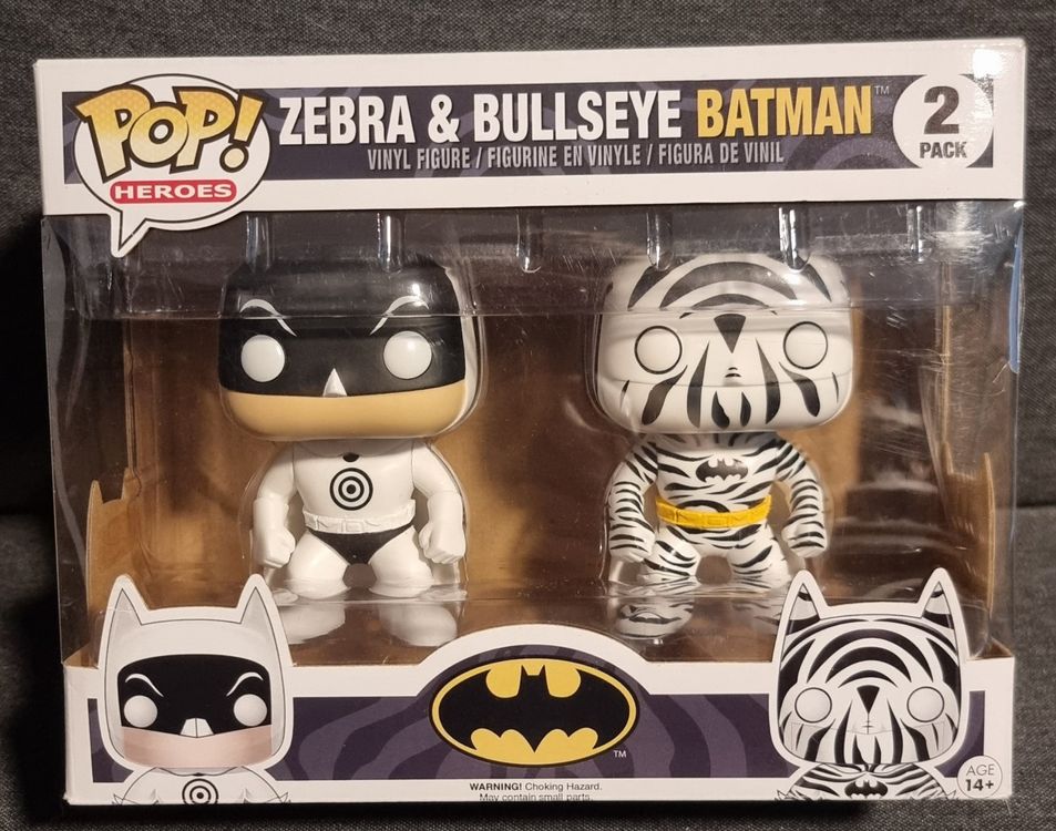 Funko Pop! DC - Zebra & Bullseye Batman 2 Pack (Neu (gemäss ...