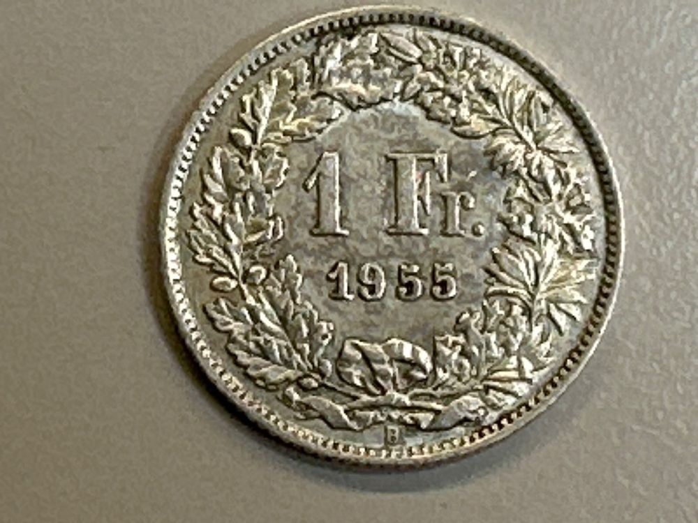 1 Fr. Silber Schweiz 1955 ss+ | Kaufen auf Ricardo