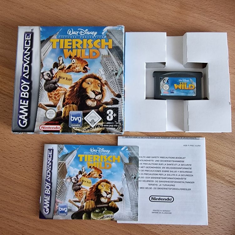 GBA Spiel "Tierisch Wild", inkl. Anleitung und OVP (Gebraucht) in ...