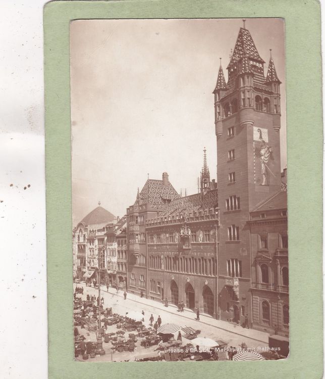 Basel Marktplatz mit Rathaus 1919 (Gebraucht) in Herisau für CHF 1 – mit Lieferung auf Ricardo ...