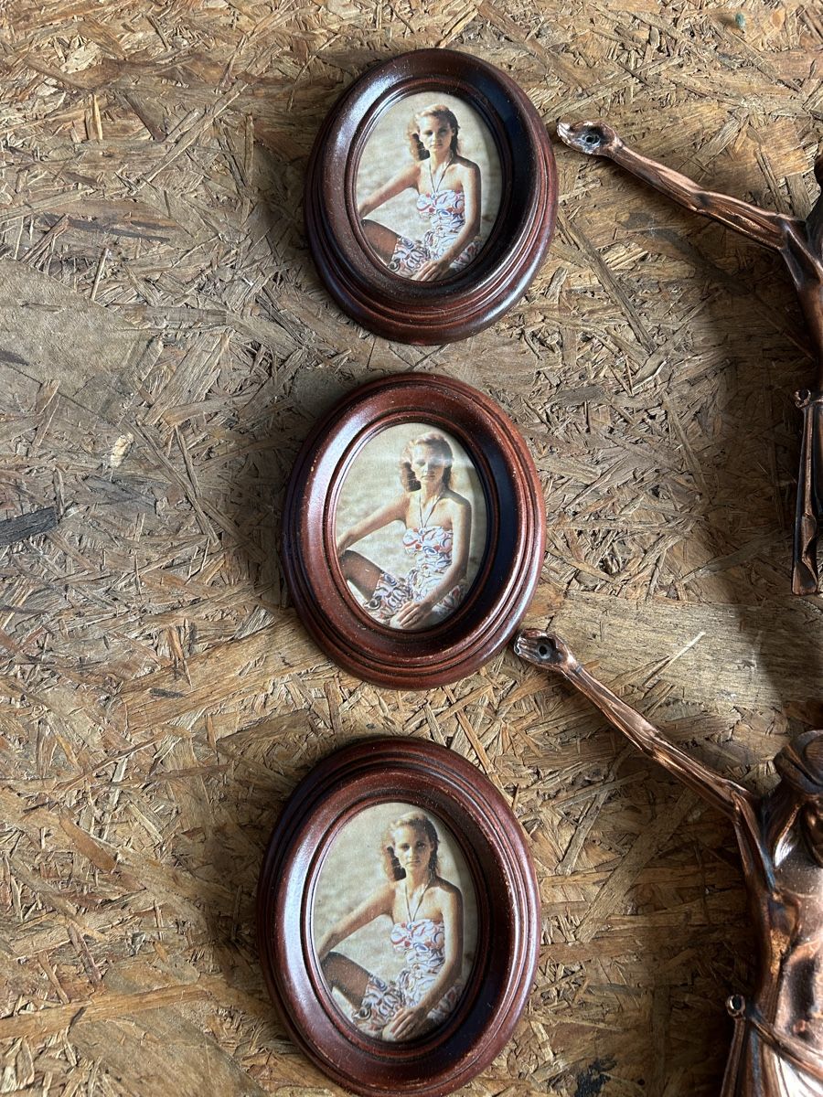 3er Set Vintage Bilder mit Rahmen, Wanddeko, Top Zustand (Neu und ...