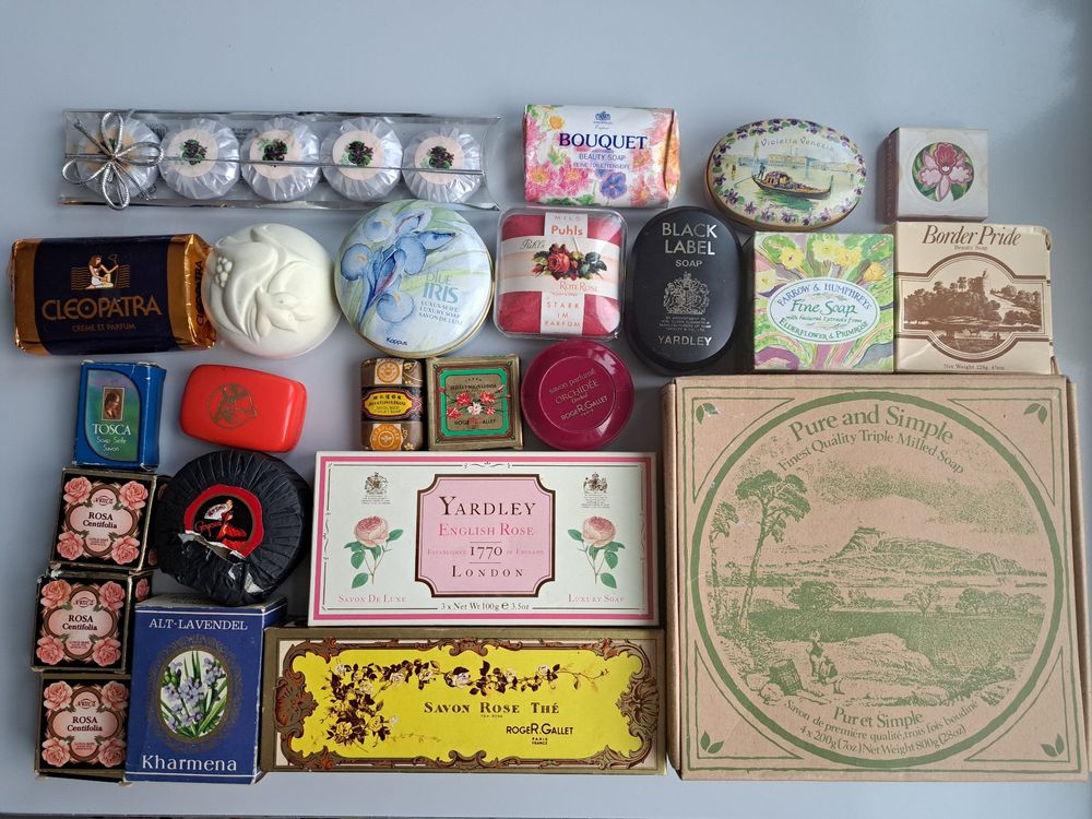 33 neue Luxus-Seifen Yardley/Gallet/Goya/4711/etc. Vintage (Neu und ...