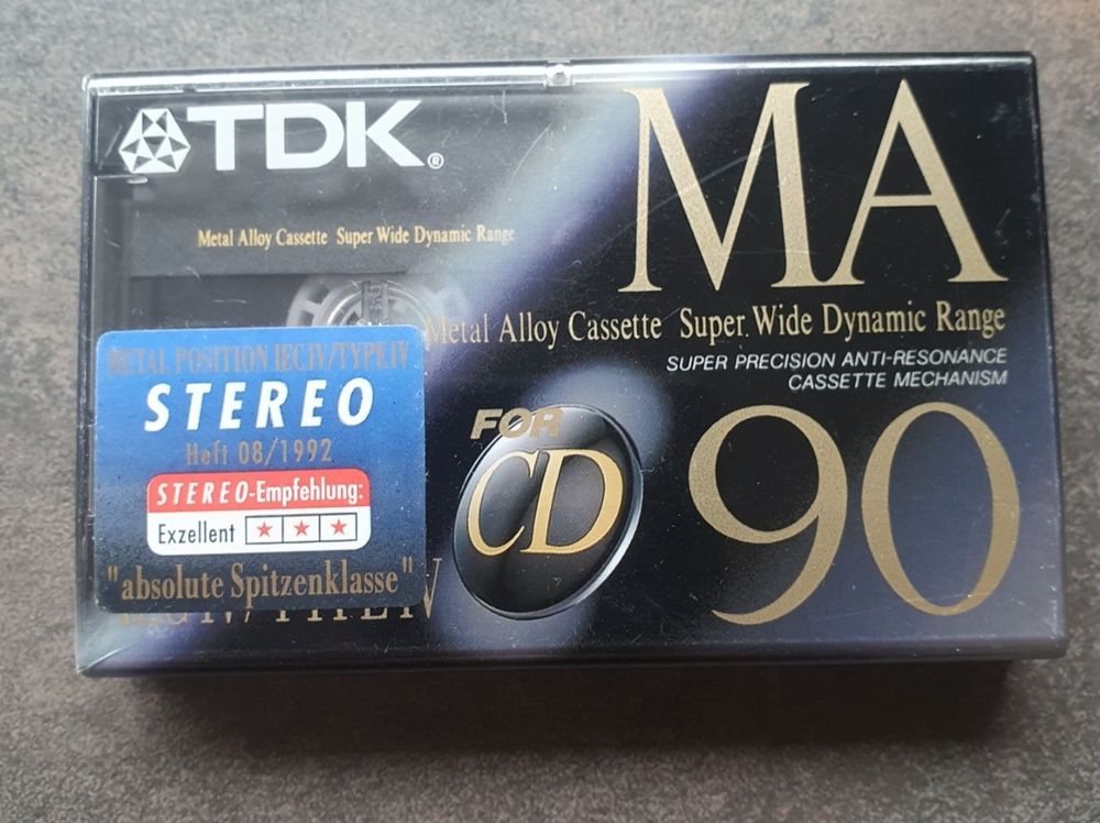 K7 TDK MA IEC IV / TYPE IV 90 MIN NEUVE ET EMBALLÉE (Neu und originalverpackt) in Biel/Bienne ...