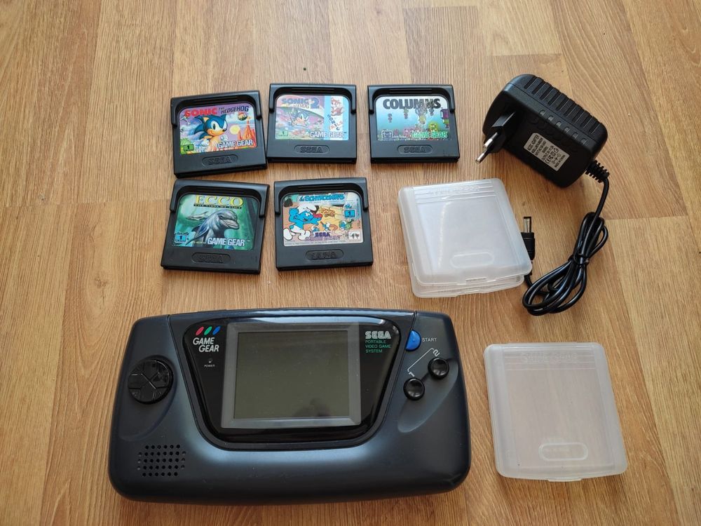 Sega Game Gear mit columns schlümpfe ecco sonic 1 u. 2 | Kaufen auf Ricardo