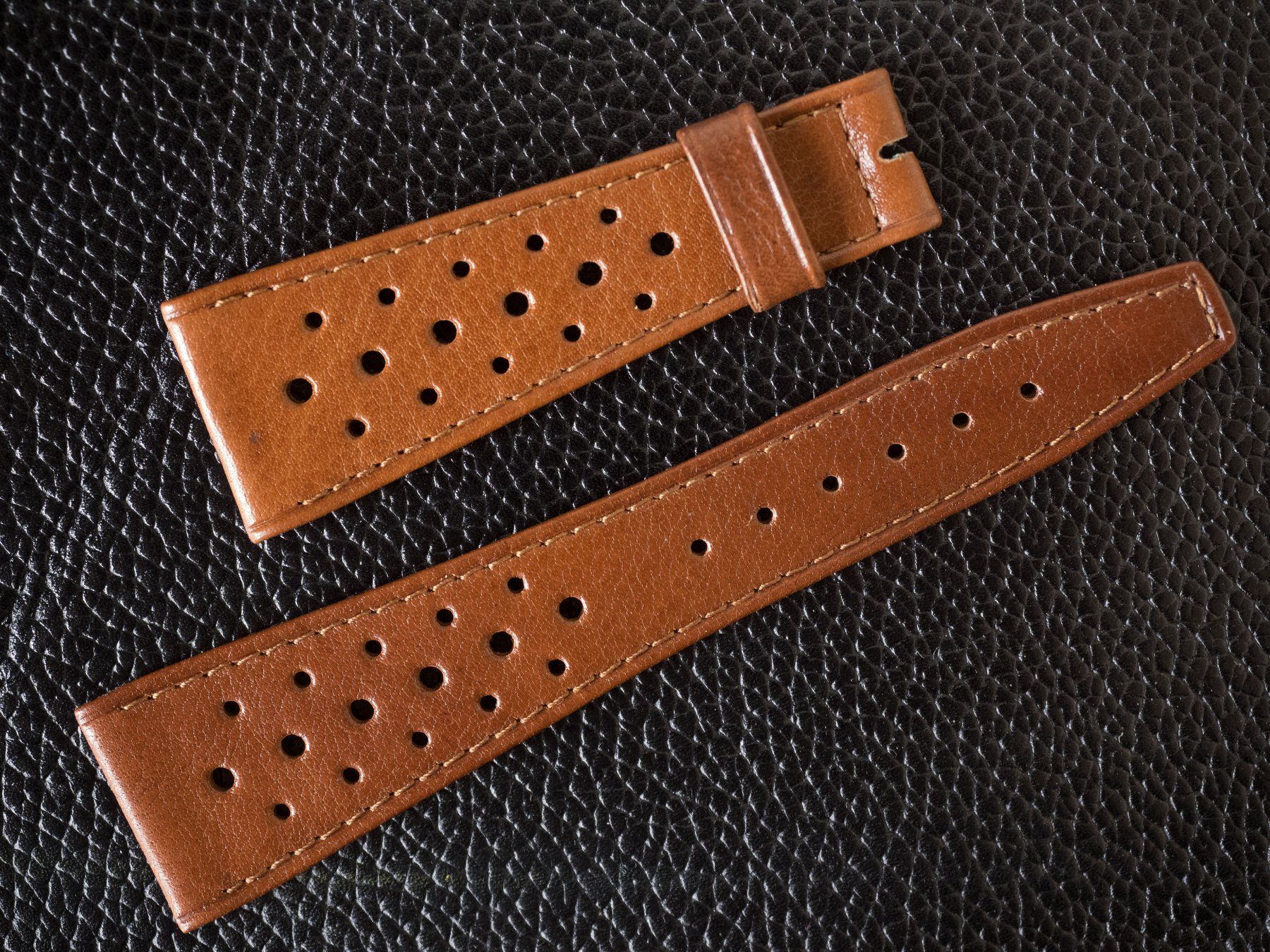 echt Büffel sport. Rallye-Uhrenband Leder 24mm NOS 70s 60s (Neu (gemäss ...