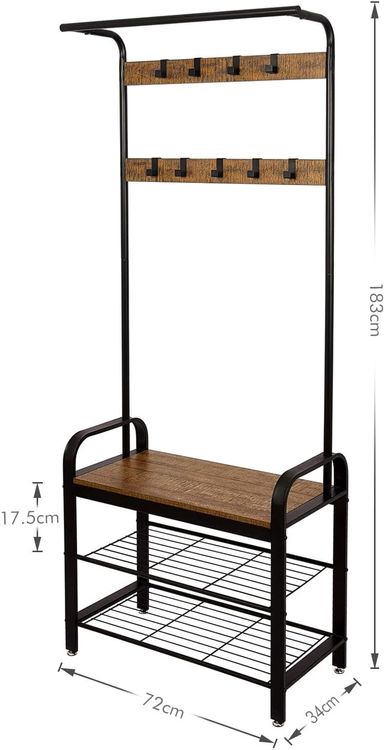 Garderobenständer mit Sitzfläche, Schuhregal Garderobe (Neu und originalverpackt) in Affoltern ...