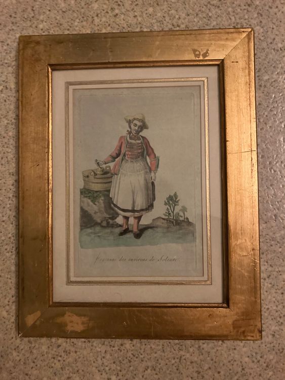 Bauerntracht Solothurn gerahmt (Gebraucht) in Adliswil für CHF 50 – nur Abholung auf Ricardo kaufen