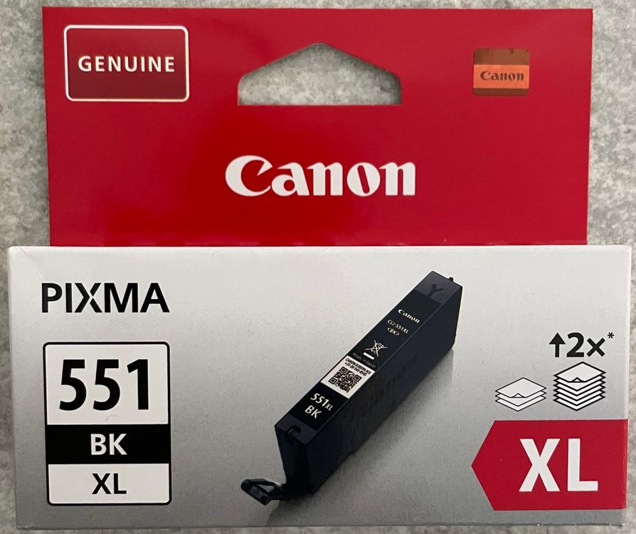 Druckerpatrone Canon Pixma 551 BK XL (Neu und originalverpackt) in ...