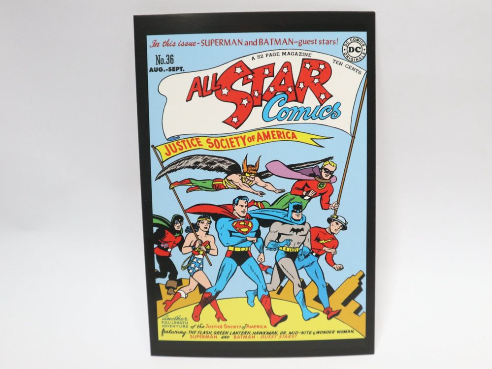 AK Batman Robin Superman Green Lantern Comic Cover Postkarte (Neu ...