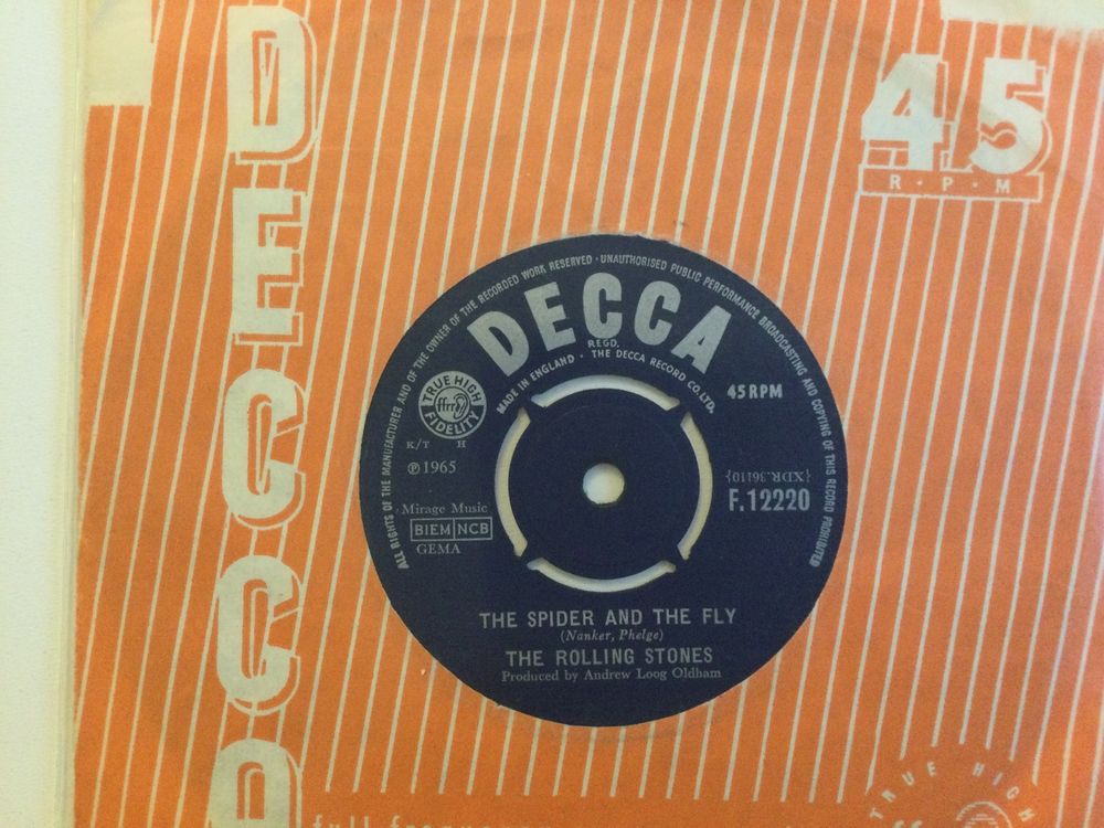 Rolling Stones Single - Spider And The Fly/Satisfaction (Gebraucht) in ...