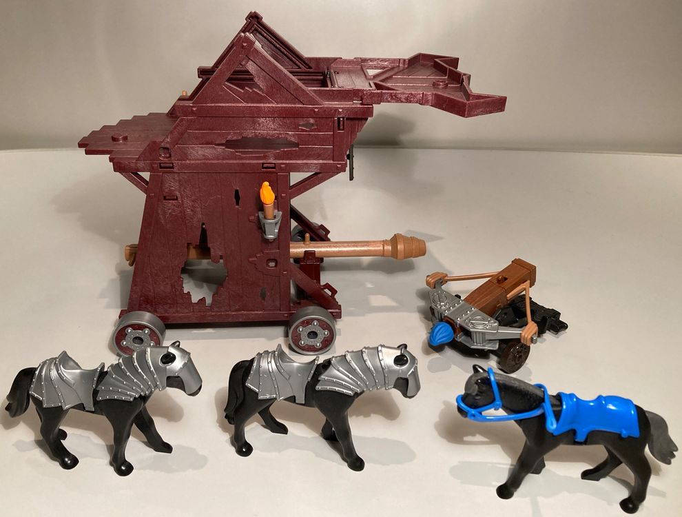 Playmobil Knights Adler-Ritter mit Angriffsturm und Balliste (Gebraucht ...