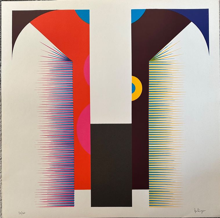 Fritz Genkinger (1934-2017) Serigraphie Handsigniert (Gebraucht) in ...
