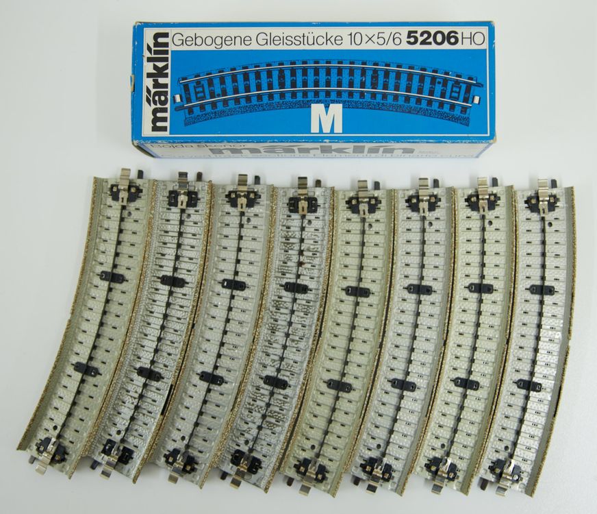 Märklin M Gleis 5206 gebogene Gleisstücke | Kaufen auf Ricardo