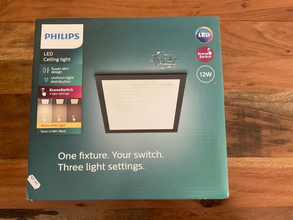 Philips LED Panel Scene Switch quadratisch schwarz 12 W 1100 | Kaufen ...