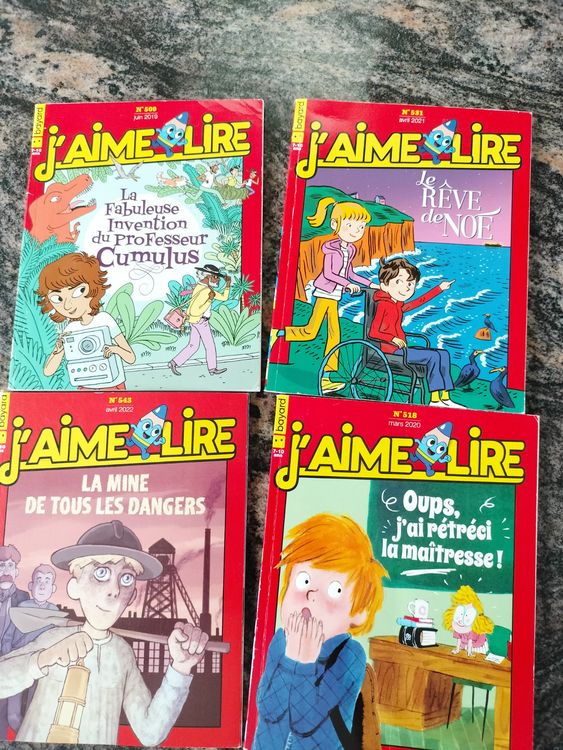 Lot de 4 livres J'aime lire pour les 6 à 10 ans (D'occasion) à ...
