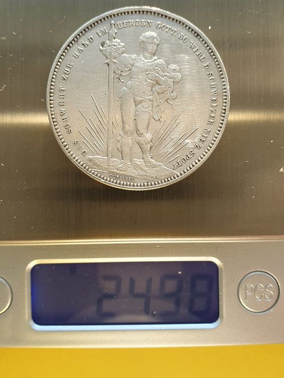 5 Franken Silber 1879 Schützentaler Basel (Gebraucht) in luzern für CHF 45 – mit Lieferung auf ...