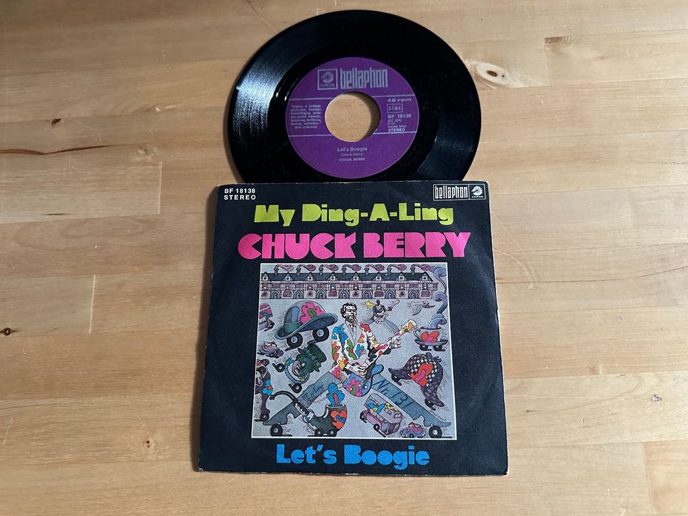 CHUCK BERRY tolle rare My ding a ling Kult Single Top Hit (Gebraucht ...