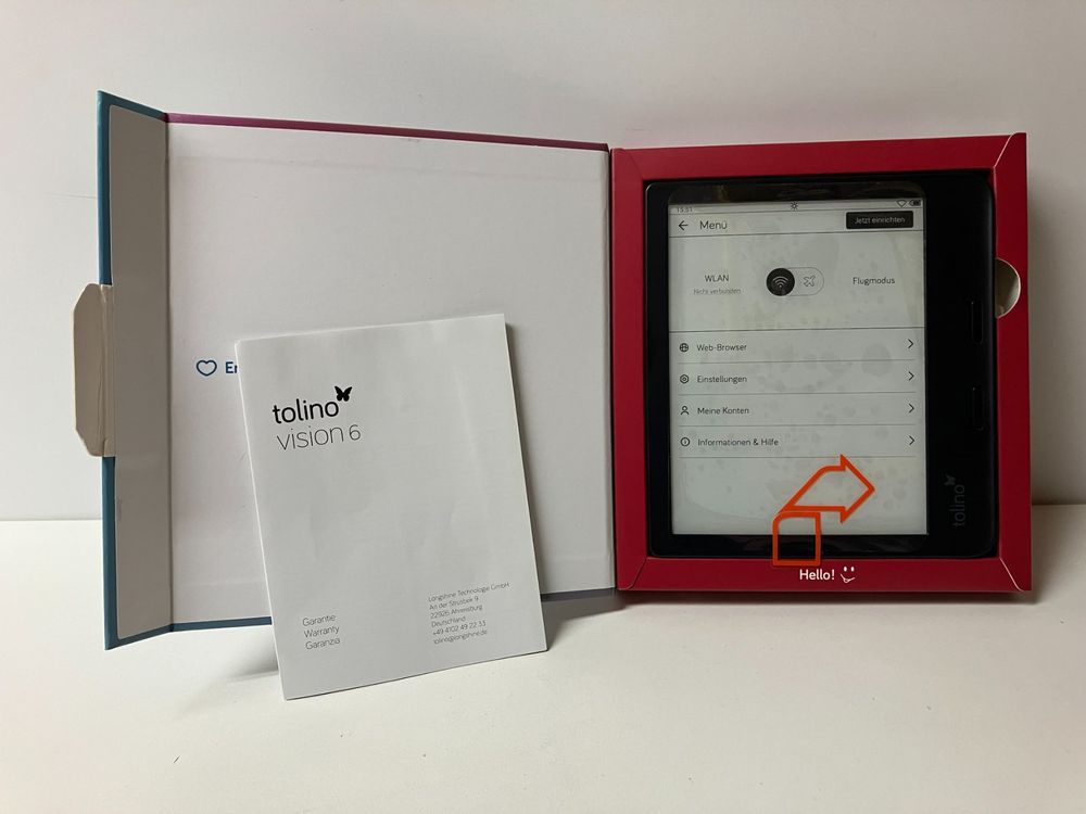 tolino vision 6 - 16GB e-Book reader NEU ab 1.- (Neu (gemäss ...