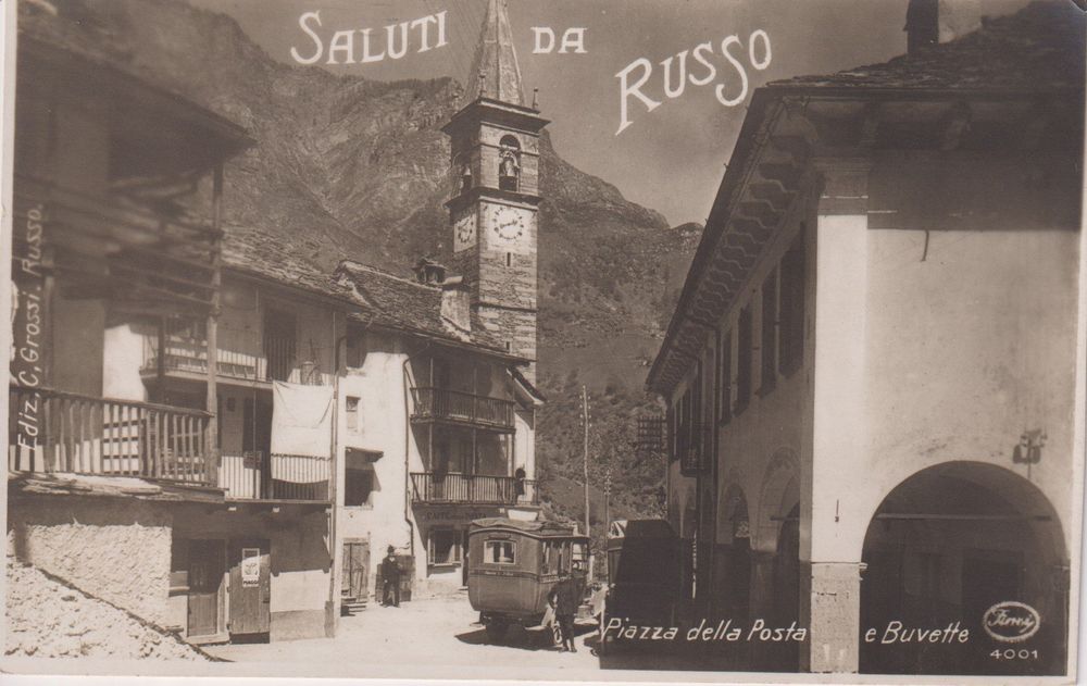 AK Russo Piazza della Posta e Buvette. RARA | Kaufen auf Ricardo