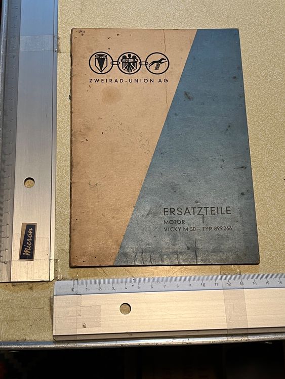 buch, heft, DKW vicky M 50 ersatzteile, mit zeichnung (Gebraucht) in ...