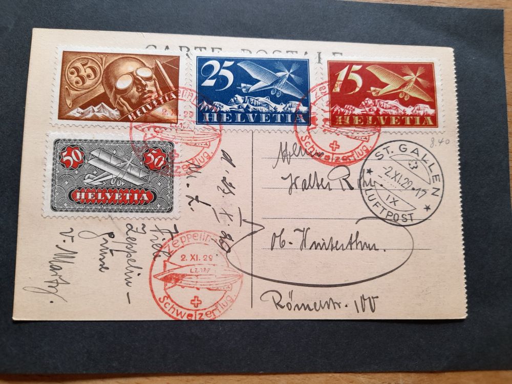 Toller Zeppelin-Flug CH mit guter Frankatur, ab 1.-!!! (Gebraucht) in ...