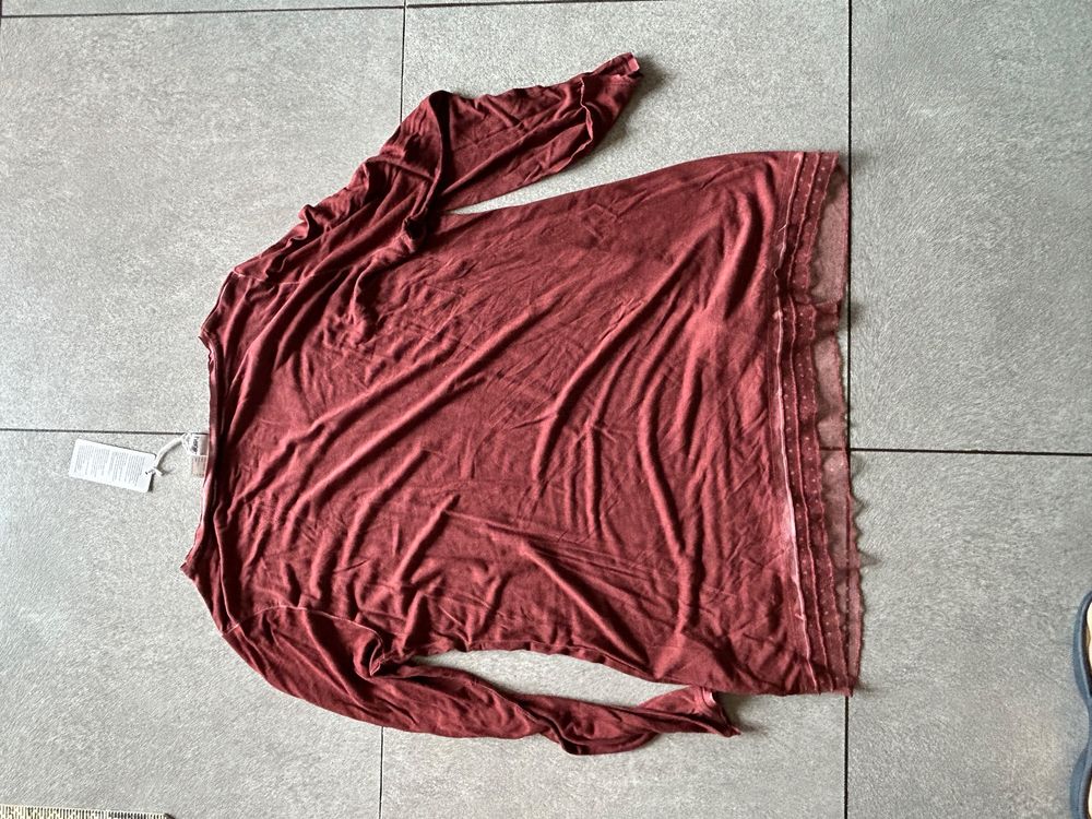 Langarmshirt HEINE rouge terre cuite gr. 44 - NEU (Neuf avec emballage ...