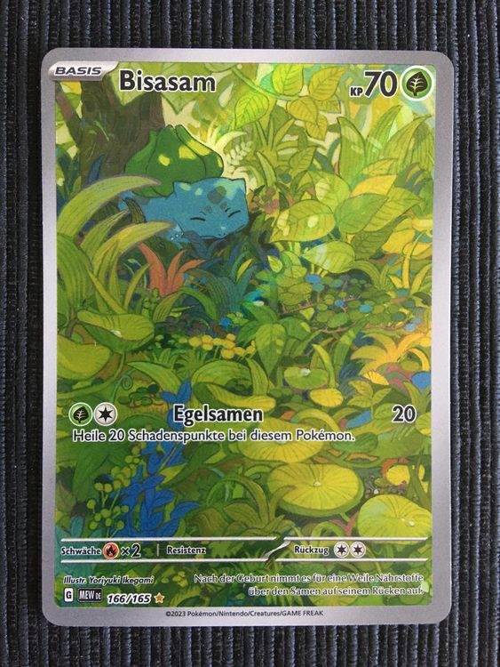 Pokemon Karmesin Purpur 151 Bisasam Art Rare Deutsch (Neu (gemäss ...