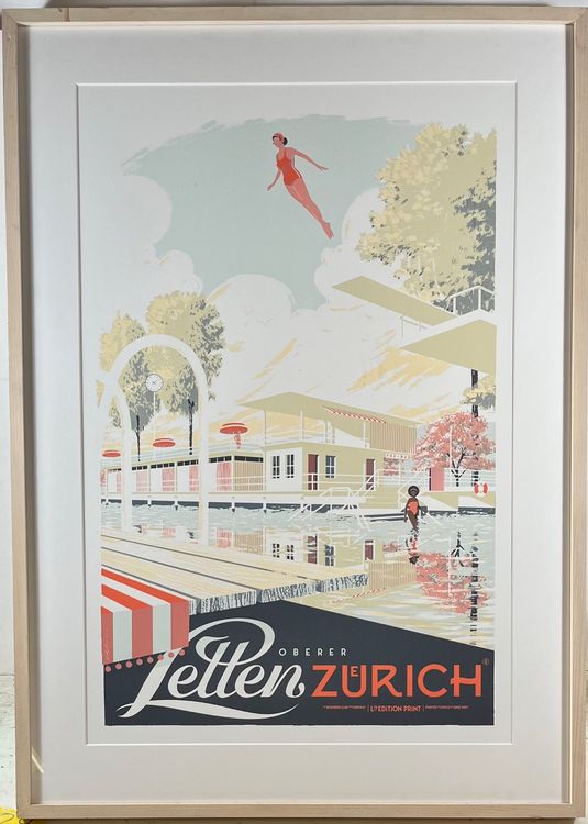 Oberer Letter Zürich Grosse Litho. - Plakat (Gebraucht) in Root für CHF 59 – mit Lieferung auf ...