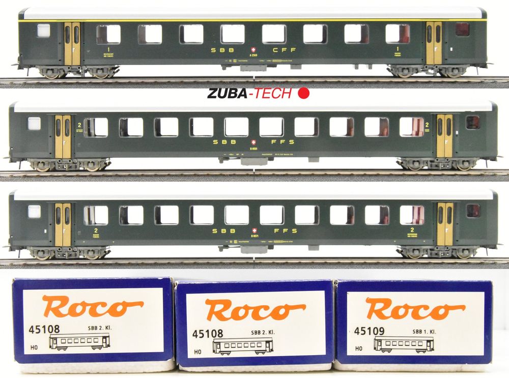 Roco 3x EW II Personenwagen der SBB, H0 GS mit OVP (Gebraucht) in St. Gallen für CHF 77 – mit ...
